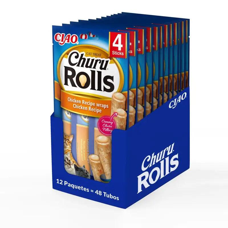 Comprar Churu Cat Rolls Chicken Recipe Display 12X40Gr ao melhor preço.
