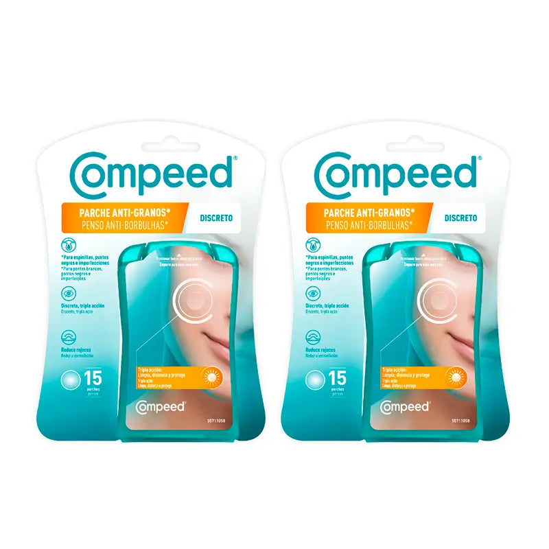 Comprar Compeed Duplo Anti-Granos Discreto , 2 x 15 unidades ao melhor ...