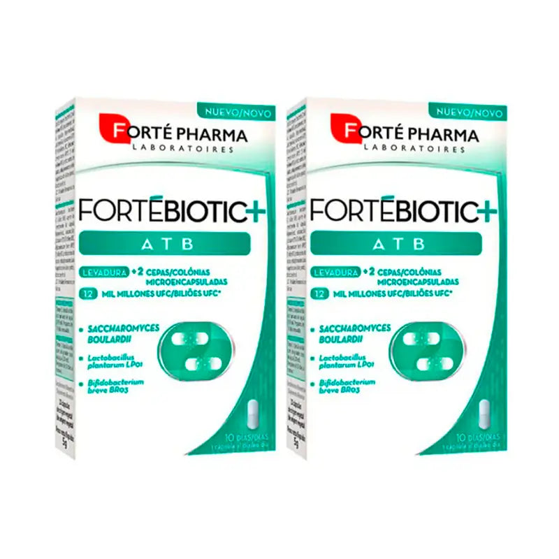 Comprar Forté Pharma Duplo Fortébiotic+ Atb, 2 X 10 Cápsulas ao melhor ...