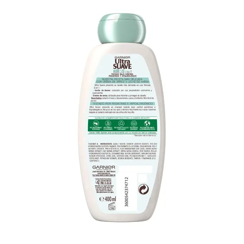 Garnier Ultra Gentle Oatmeal Delicatesse Champô 2 em 1 para Crianças ...