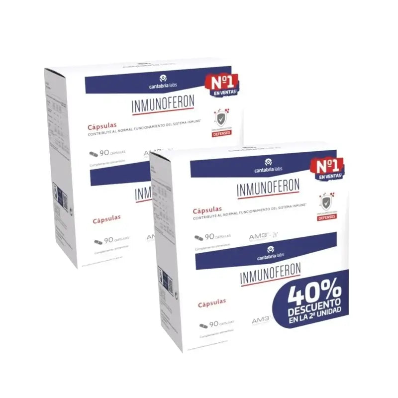 Comprar Inmunoferon Defensas Nutritional Pack Duplo 90 Cápsulas, Pack ...