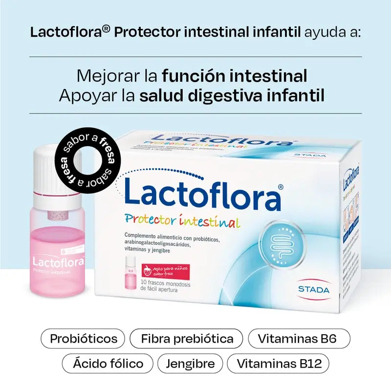 Lactoflora crianças: protector intestinal com probióticos e vitaminas