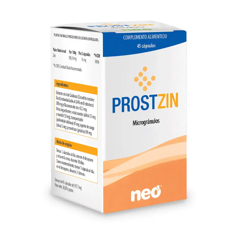 Neo Prostzin, um suplemento alimentar para o tratamento de BPH