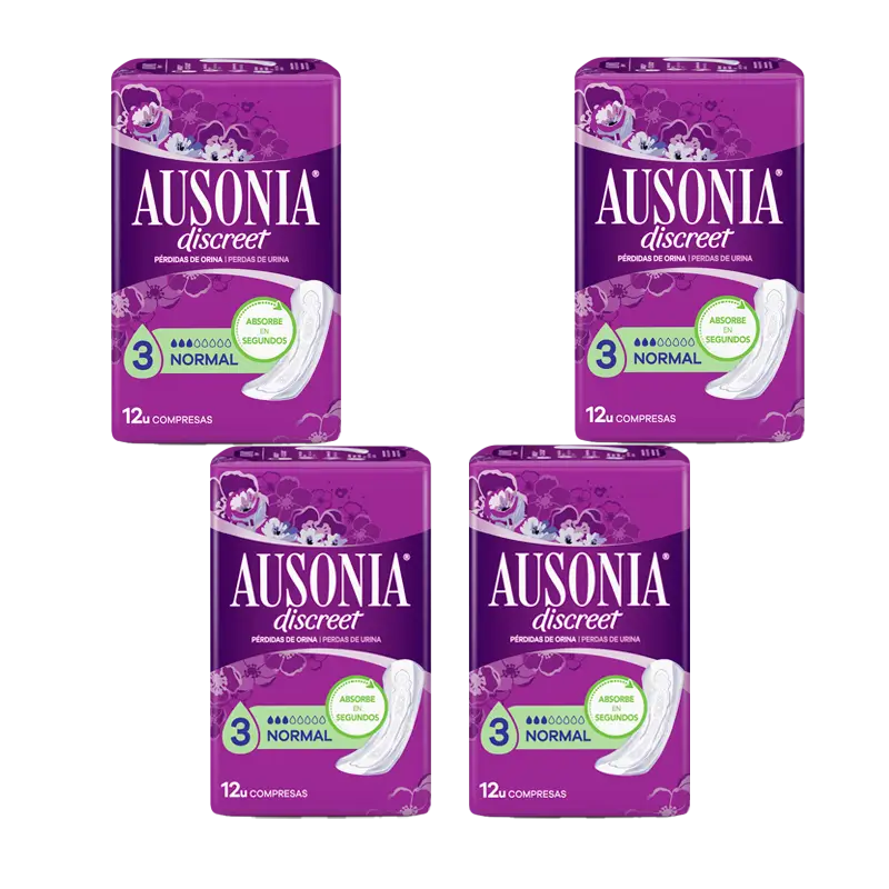 Comprar Pack 4X Ausonia Discreet Normal Pads, 48 unidades ao melhor preço.