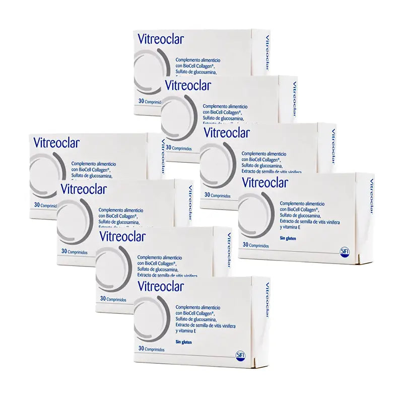 Pacote 8 Vitreoclar Eye Health Suplemento Alimentar 30 comprimidos ...