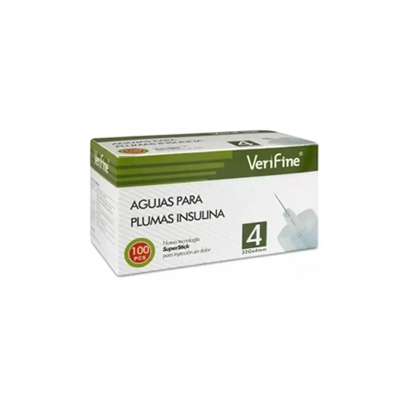Comprar Surgicalmed Verifine Agulhas para caneta de insulina 33G X 4 Mm - Caixa de 100 unidades ...
